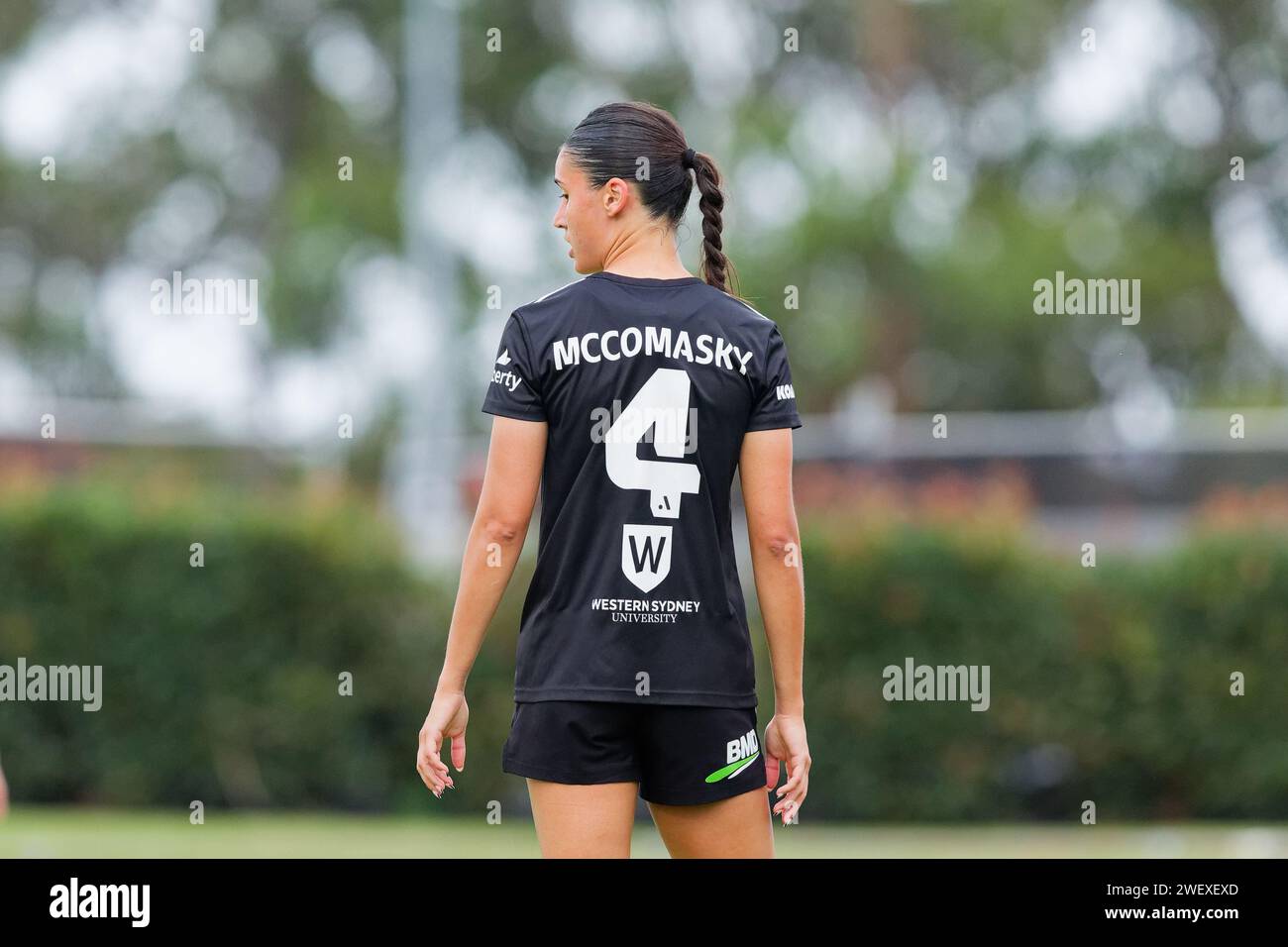 Sydney, Australia. 27th Jan, 2024. Madison McComasky of the Wanderers ...