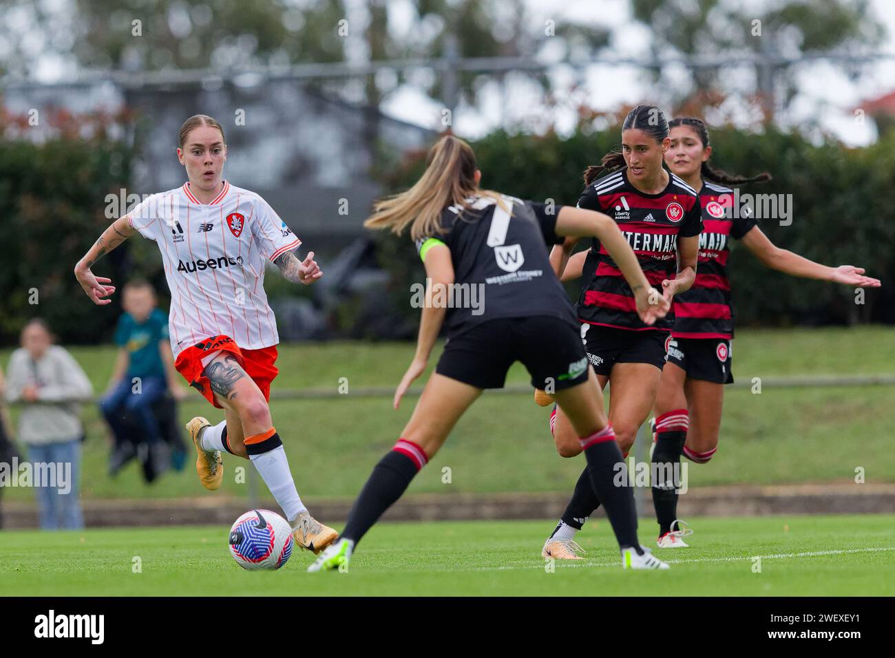 Sydney, Australia. 27th Jan, 2024. Sharn Freier of Brisbane Roar ...