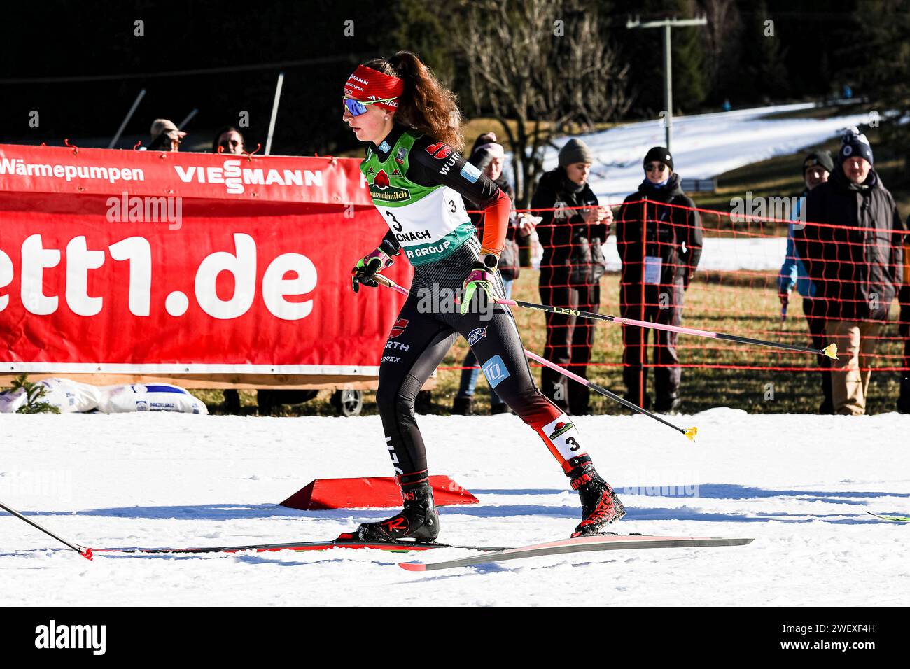Schonach, Deutschland. 27th Jan, 2024. Nathalie Armbruster #03, beim ...
