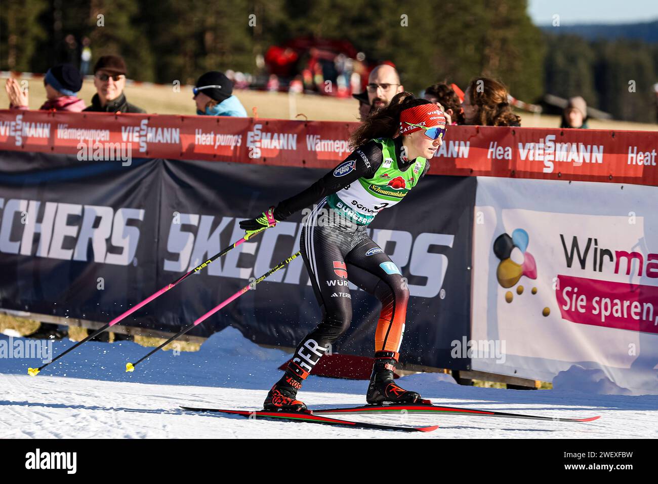 Schonach, Deutschland. 27th Jan, 2024. Nathalie Armbruster #03, beim ...