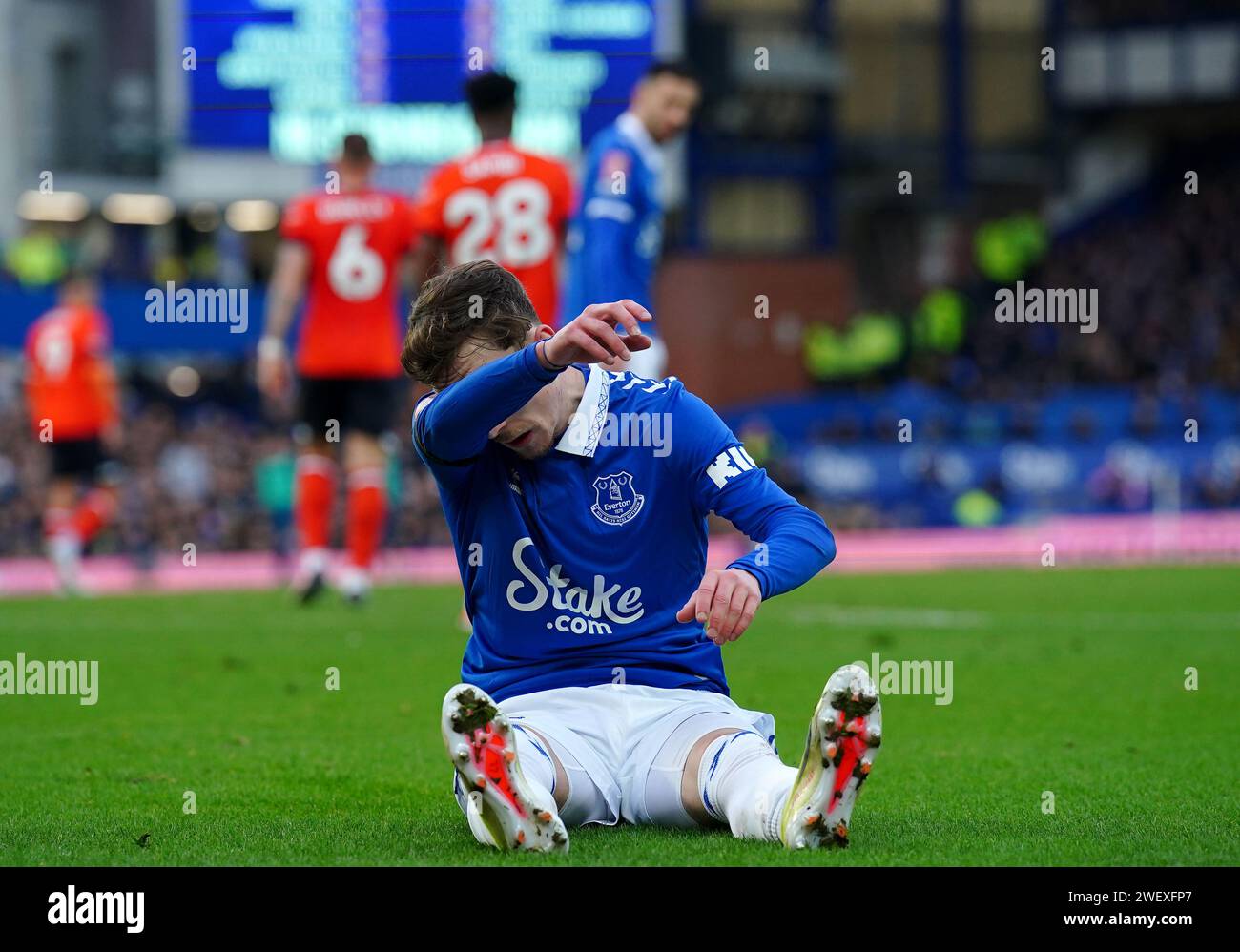 Everton's James Garner during the Emirates FA Cup fourth round match at ...
