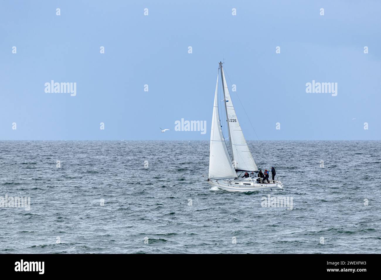 Yacht sailing at the Skerries, County Dublin, Ireland Stock Photo - Alamy