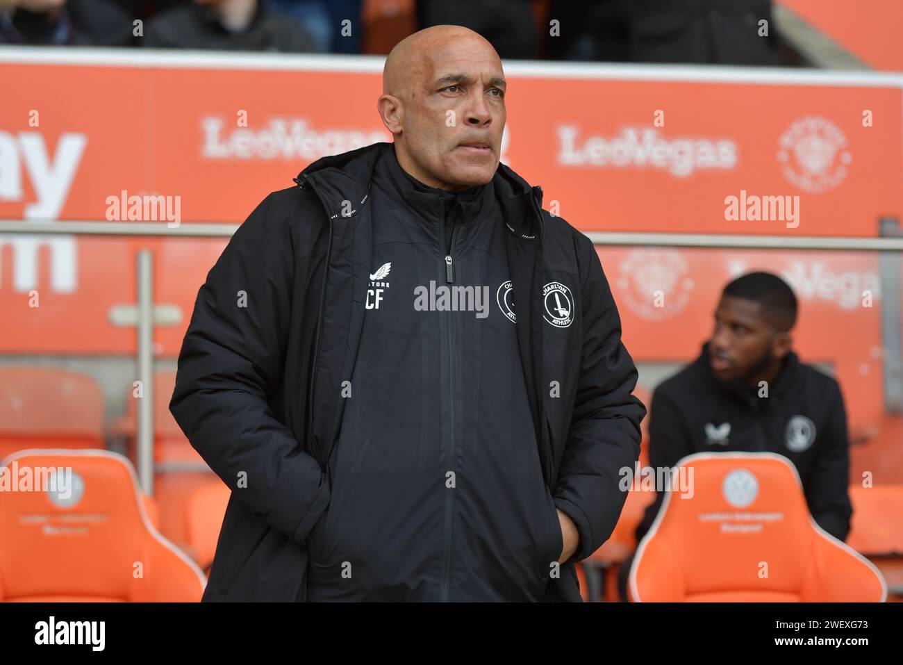 Blackpool, England. 27th Jan 2024. Charlton Athletic Interim Head Coach ...