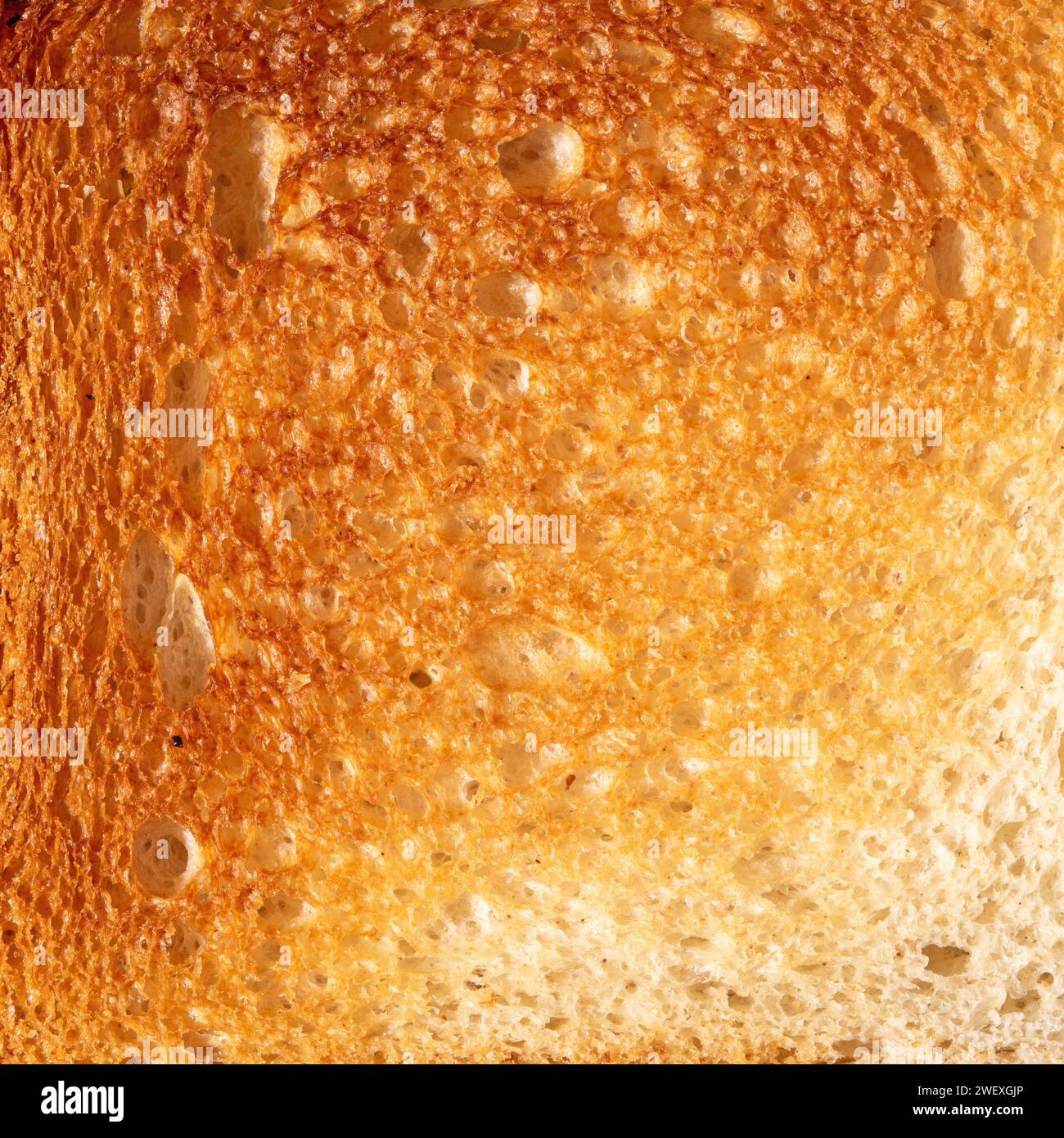 Close-up top view of sliced bread showcasing its texture and detail ...