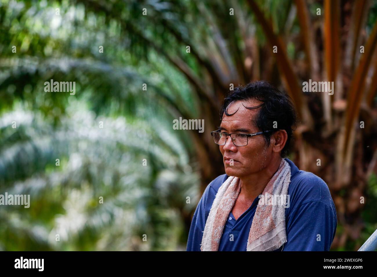 Selengau, Sarawak, East Malaysia. 26th Jan, 2024. Indigenous Iban Mr ...