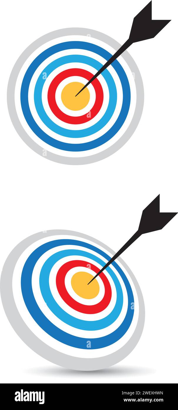 Target Vector icon illustration design template Stock Vector Image ...