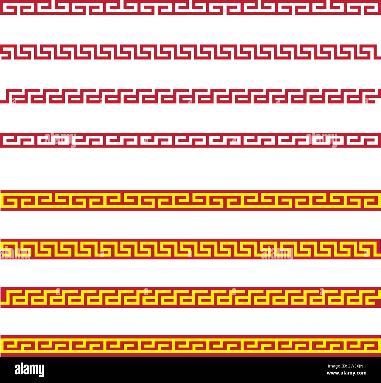 Chinese border Vector illustration design template Stock Vector Image ...