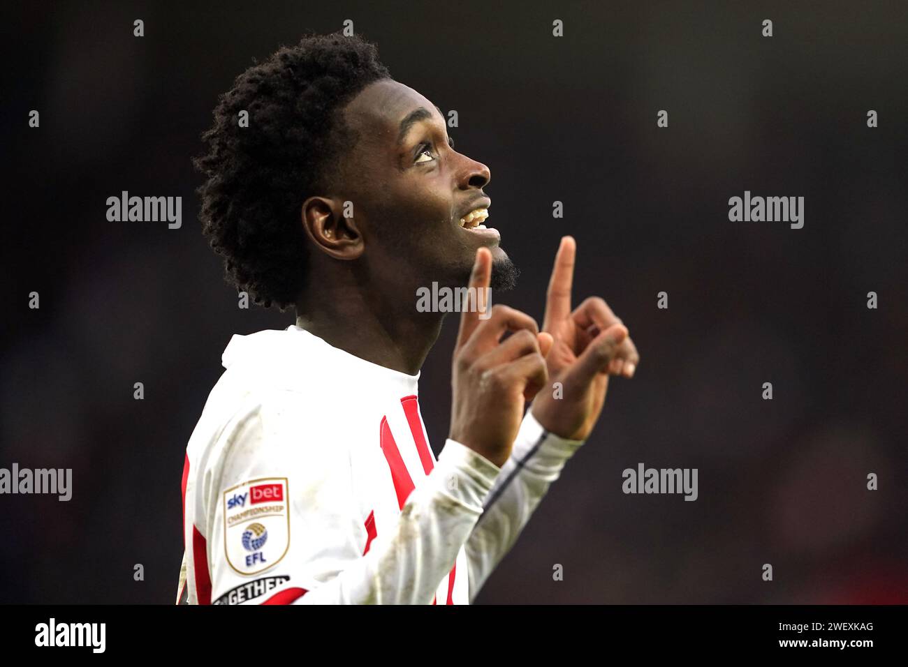 Sunderland's Abdoullah Ba celebrates scoring their side's second goal ...