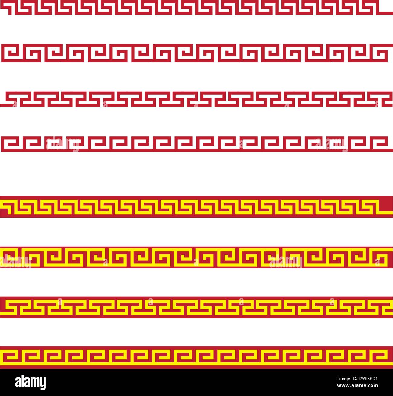 Chinese border Vector illustration design template Stock Vector Image ...