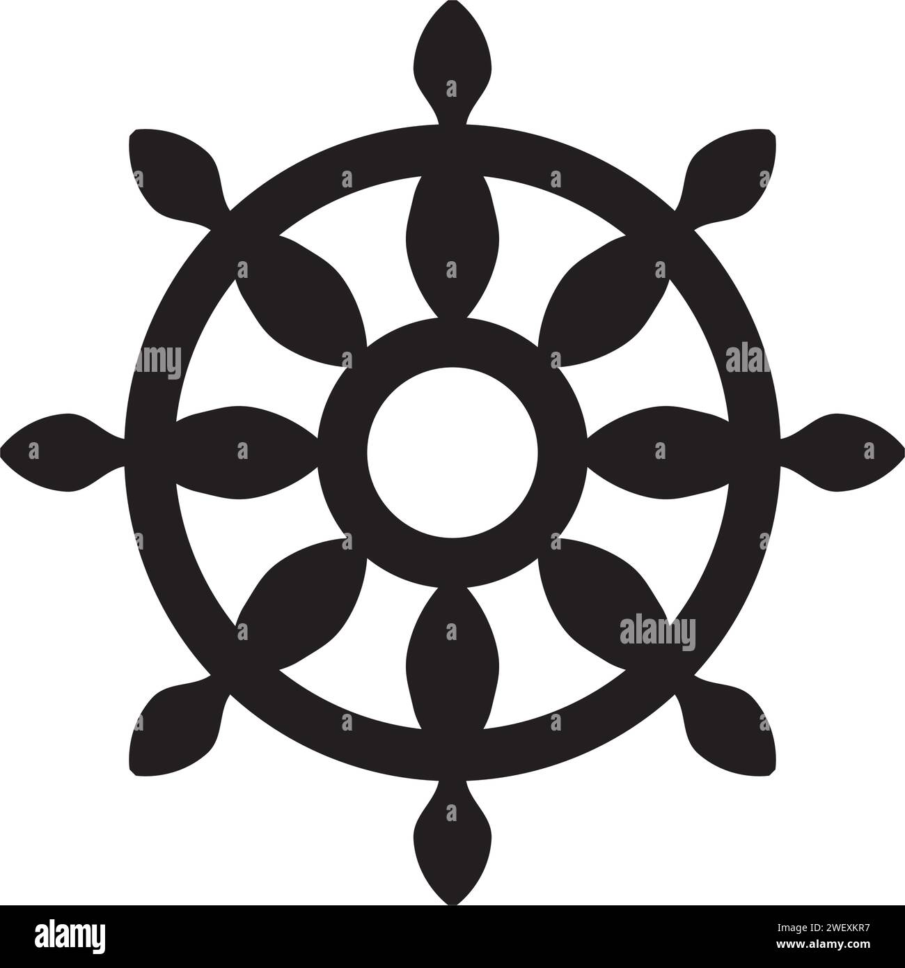 Ship wheels vector vectors Black and White Stock Photos & Images - Alamy