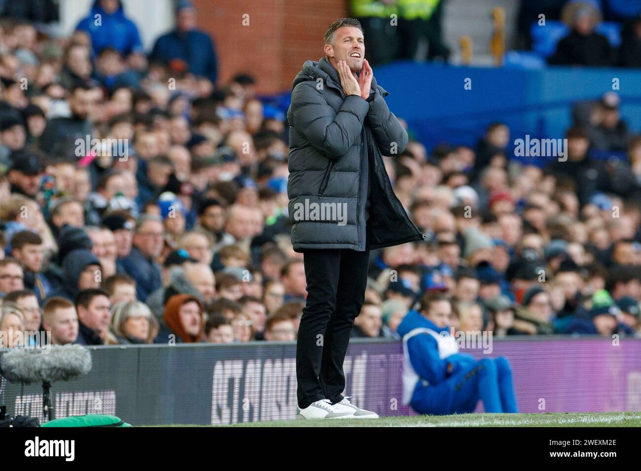 Luton Town manager Rob Edwards during the FA Cup Fourth Round match ...