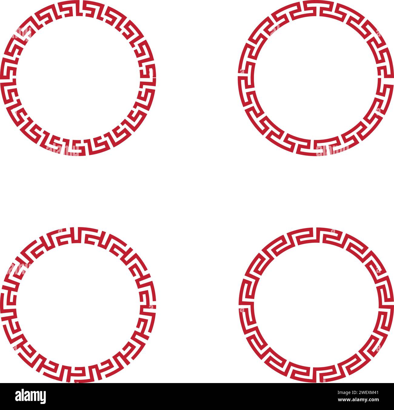 Chinese border Vector illustration design template Stock Vector Image ...