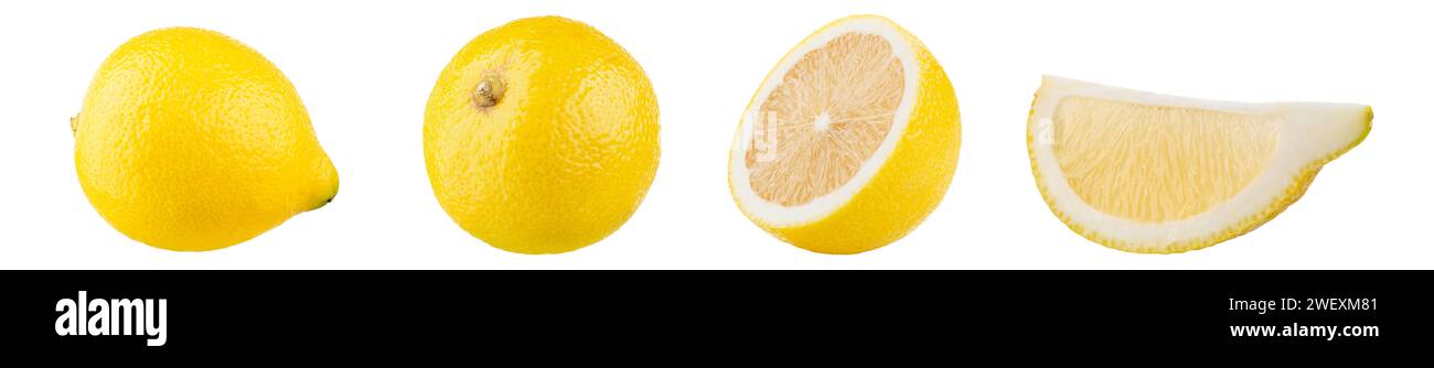 Whole sliced lemons on Cut Out Stock Images & Pictures - Alamy