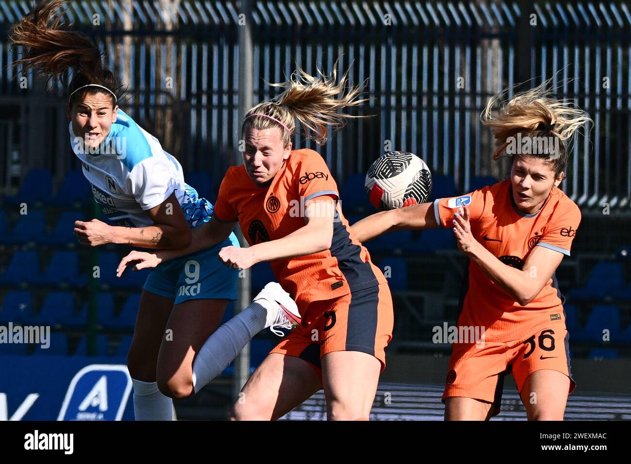Cercola, Italy. 27th Jan 2024. Elisa del Estal of Napoli femminile in ...