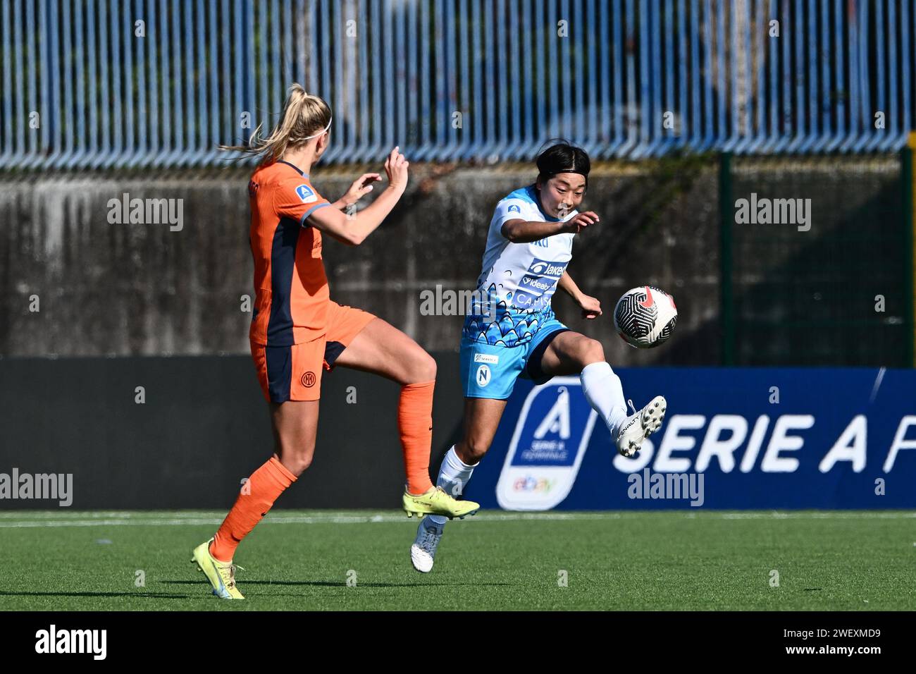 Cercola, Italy. 27th Jan 2024. Miharu Kobayashi of Napoli femminile in ...