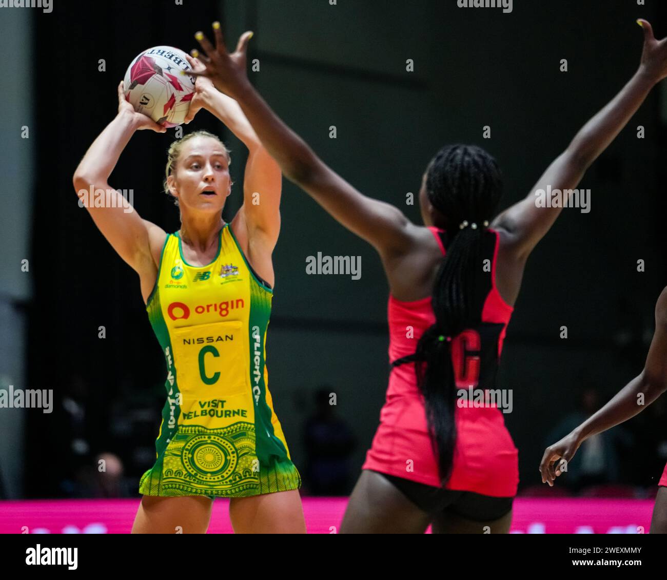 LEEDS, UK. 27th January 2024, Vitality Netball Nations Cup 2024. Jamie ...