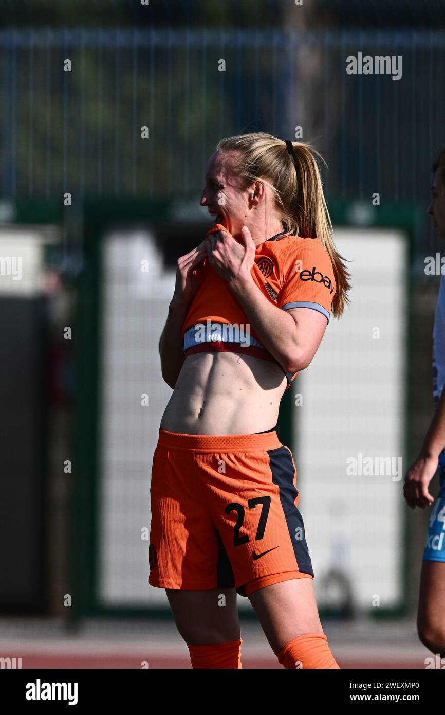Cercola, Italy. 27th Jan 2024. Henrietta Csiszar of FC Internazionale ...