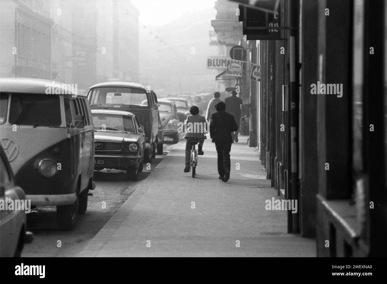 Street scene, Vienna, Austria; December 1971 Stock Photo - Alamy