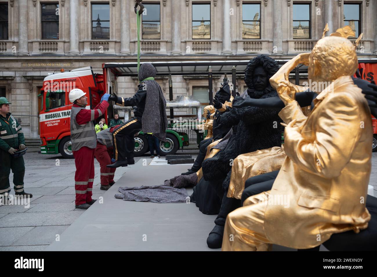 London, UK. 27th Jan 2024. Tavares Strachan’s Monumental ‘The First ...