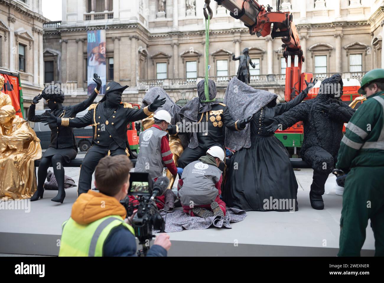 London, UK. 27th Jan 2024. Tavares Strachan’s Monumental ‘The First ...
