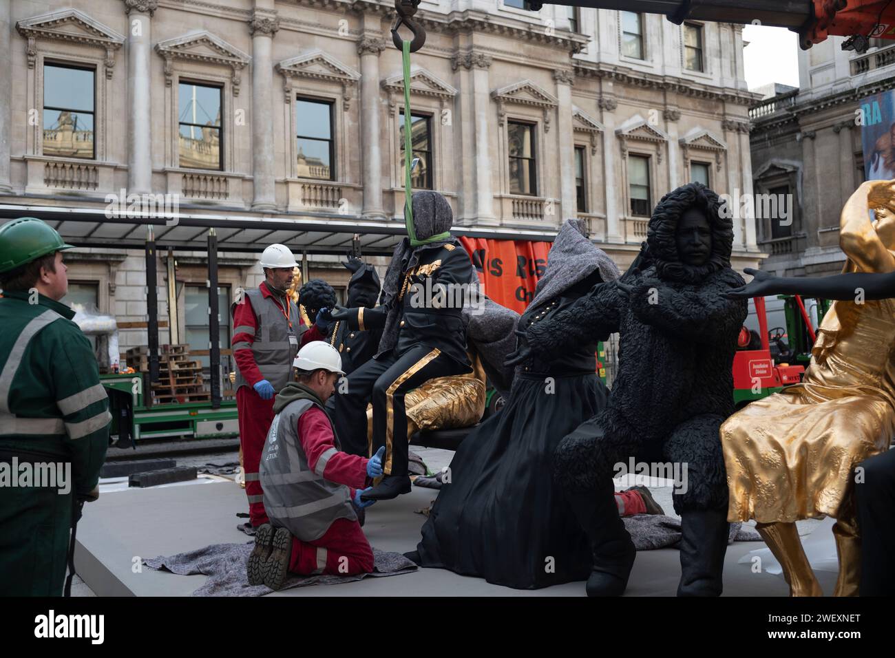 London, UK. 27th Jan 2024. Tavares Strachan’s Monumental ‘The First ...
