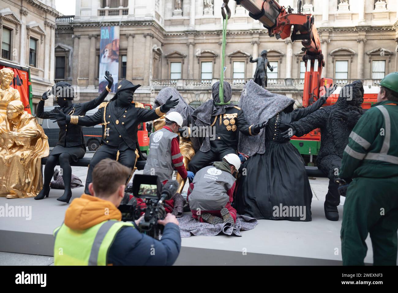 London, UK. 27th Jan 2024. Tavares Strachan’s Monumental ‘The First ...