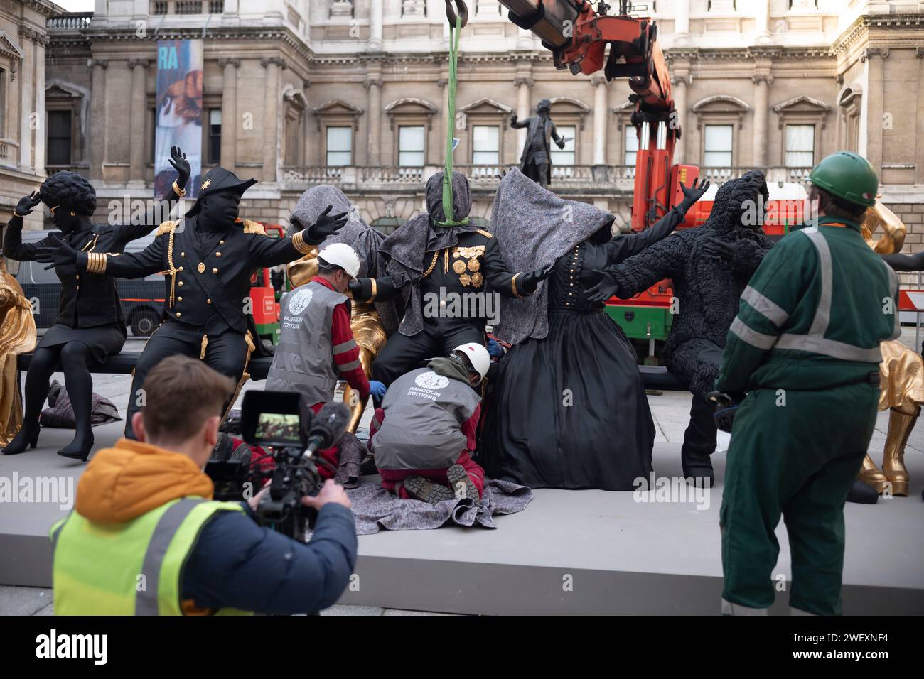 London, UK. 27th Jan 2024. Tavares Strachan’s Monumental ‘The First ...