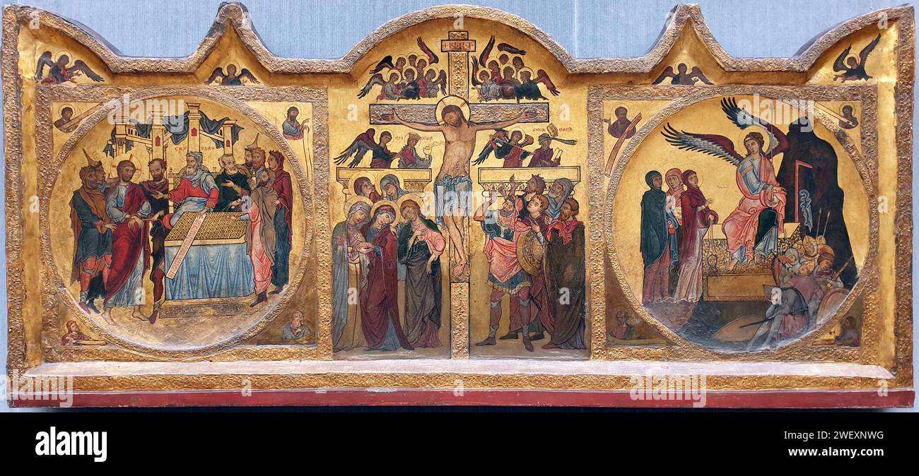 1235 Altarretabel mit der Kreuzigung Christi Stock Photo - Alamy