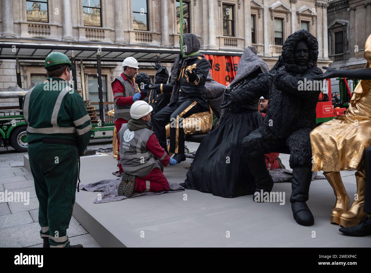 London, UK. 27th Jan 2024. Tavares Strachan’s Monumental ‘The First ...
