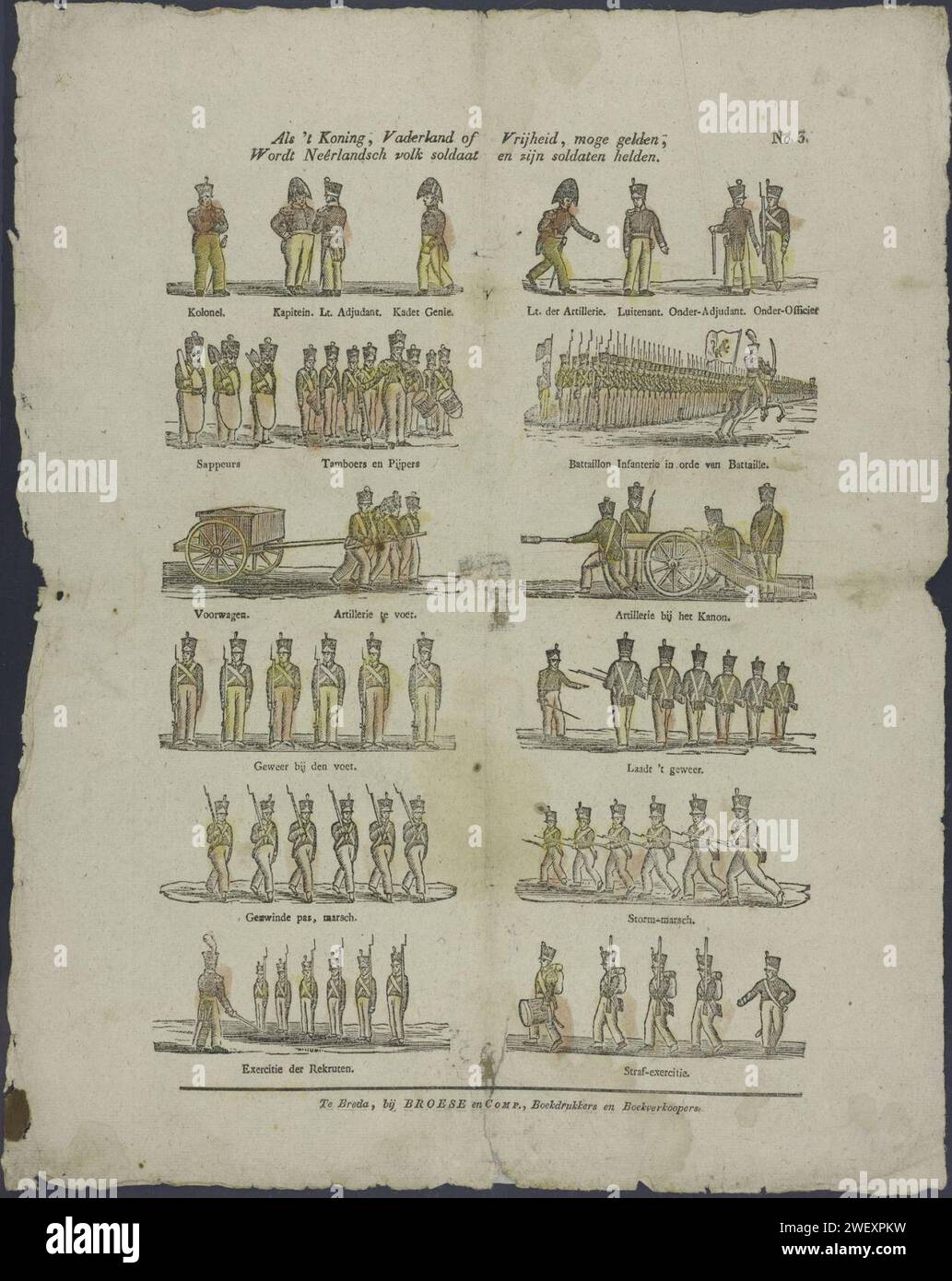 Als 't koning, vaderland of vrijheid, moge gelden, wordt Neêrlands volk ...