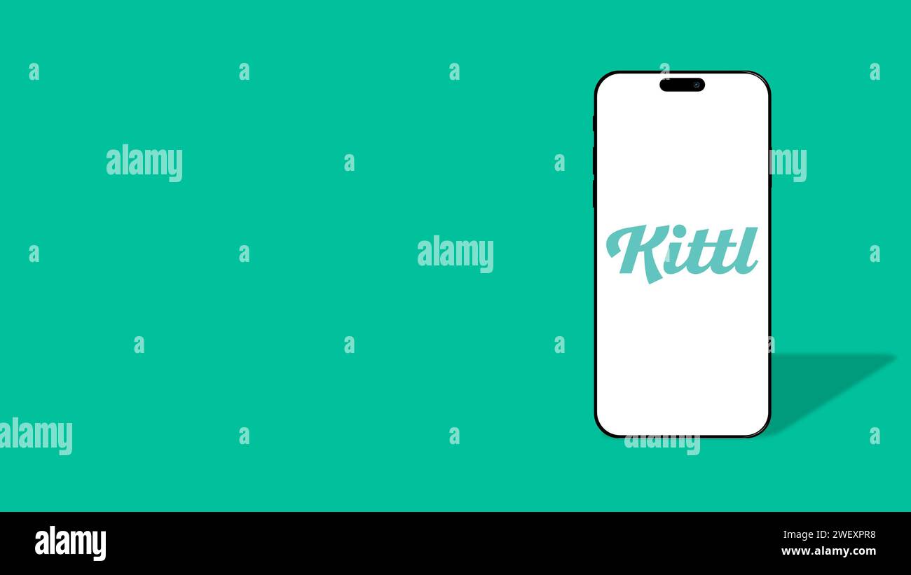 Istanbul, Turkey - 25 January 2024: Kittl brand logo on smartphone ...