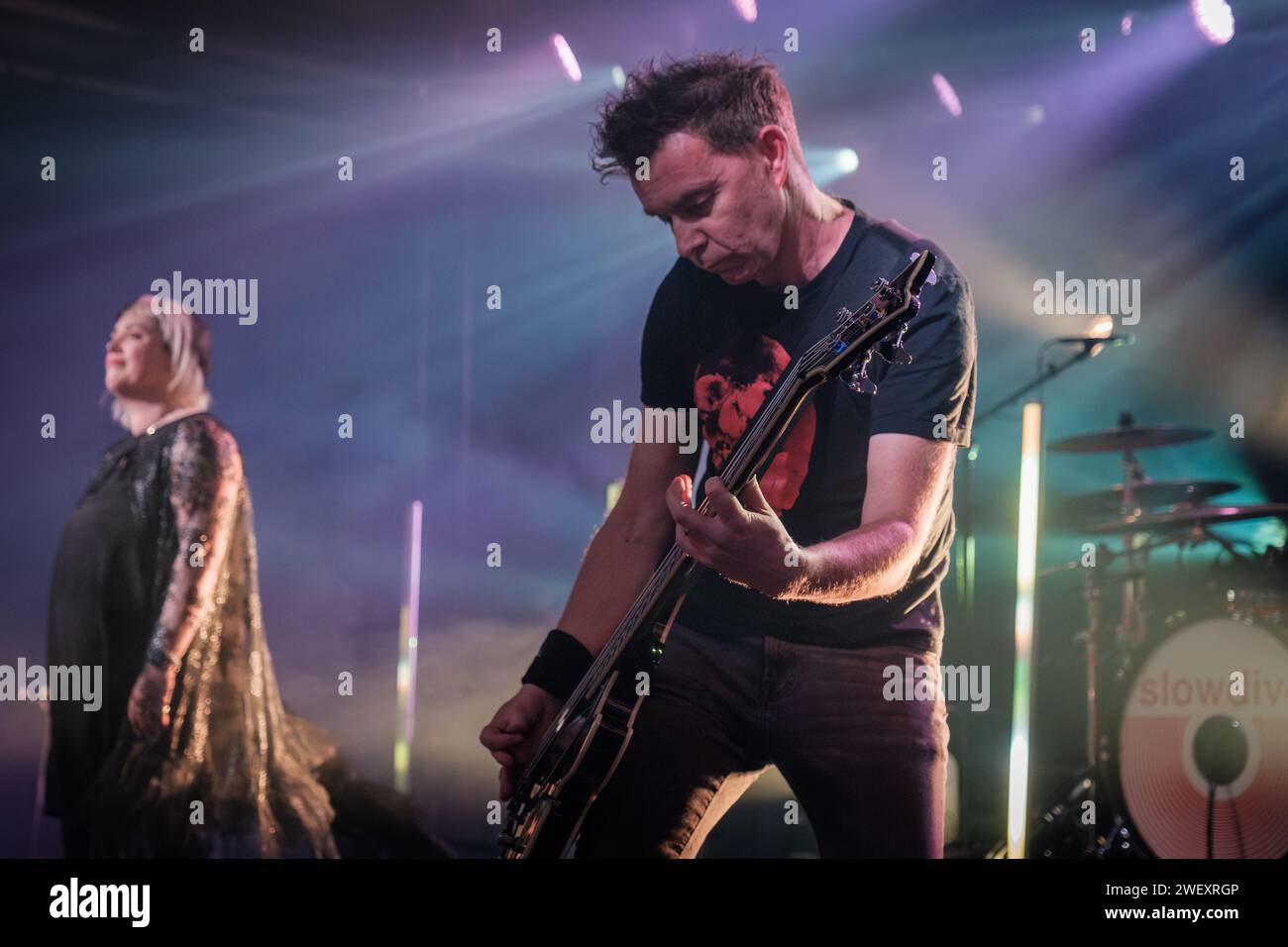 Slowdive (Rachel Goswell and Nick Chaplin) live in concert in Stockholm ...