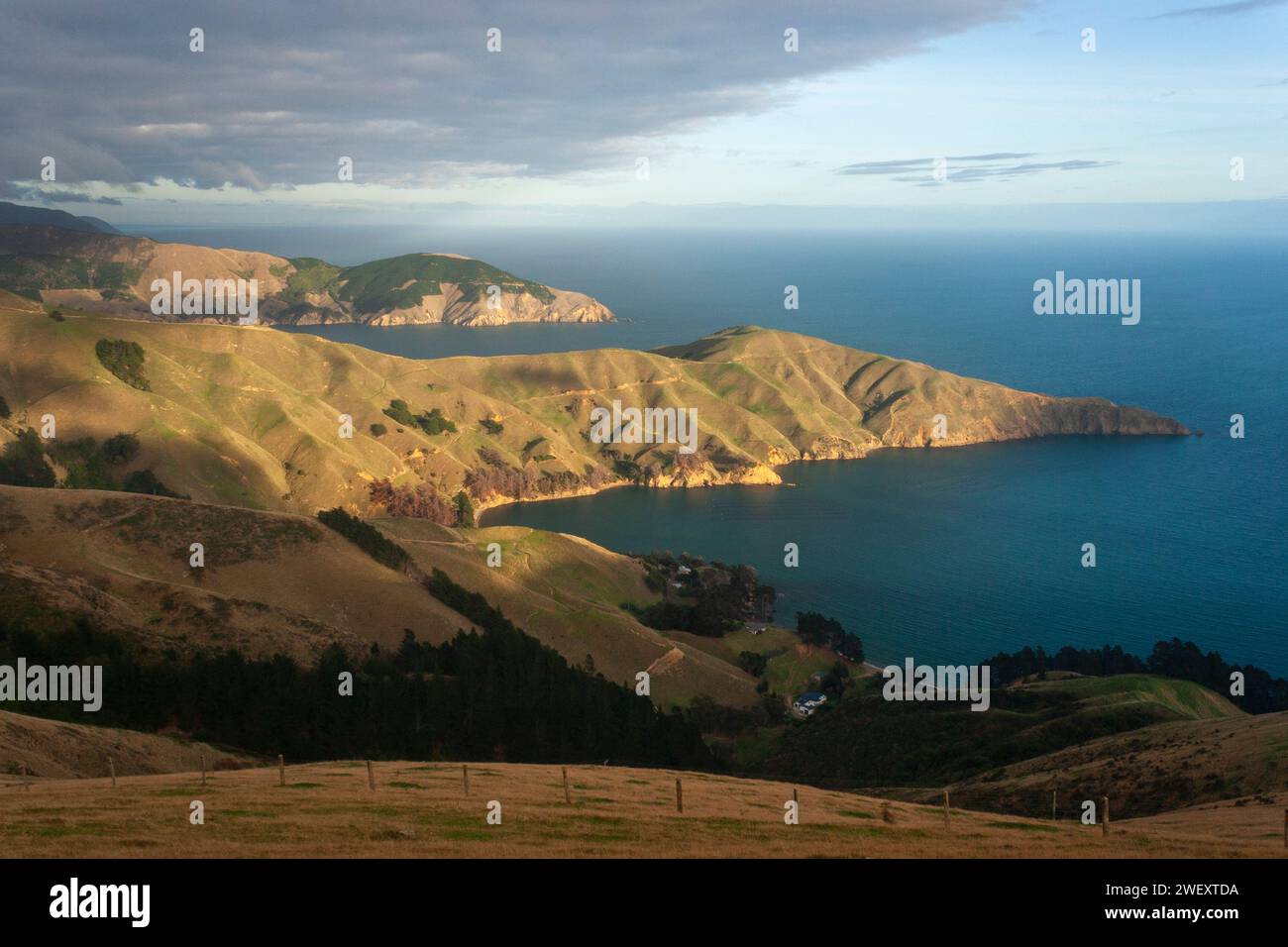 Waikawa bay in the Marlborough Sounds on the South island of New ...