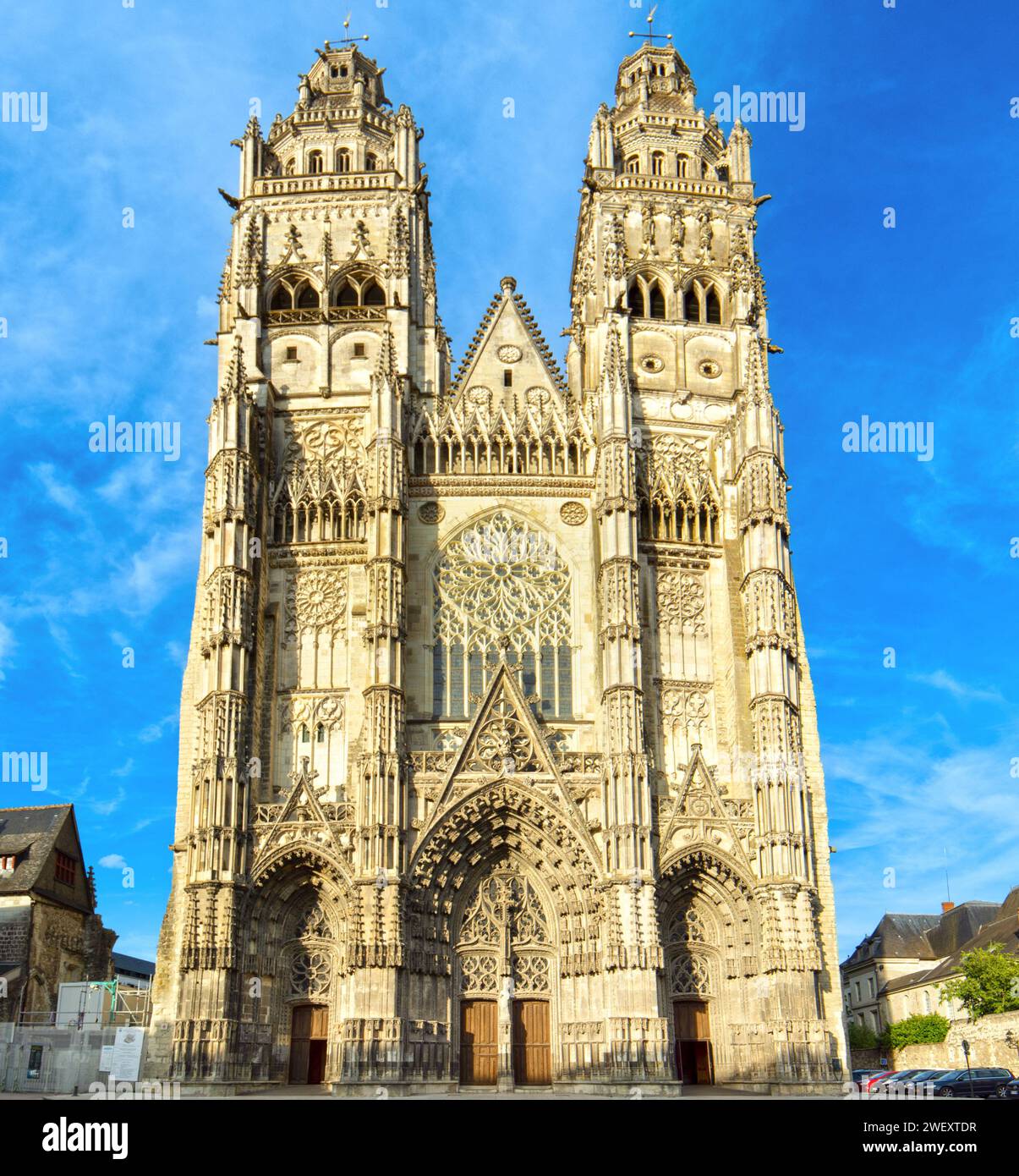Tours Cathedral, Roman Catholic church located in Tours, Indre-et-Loire ...