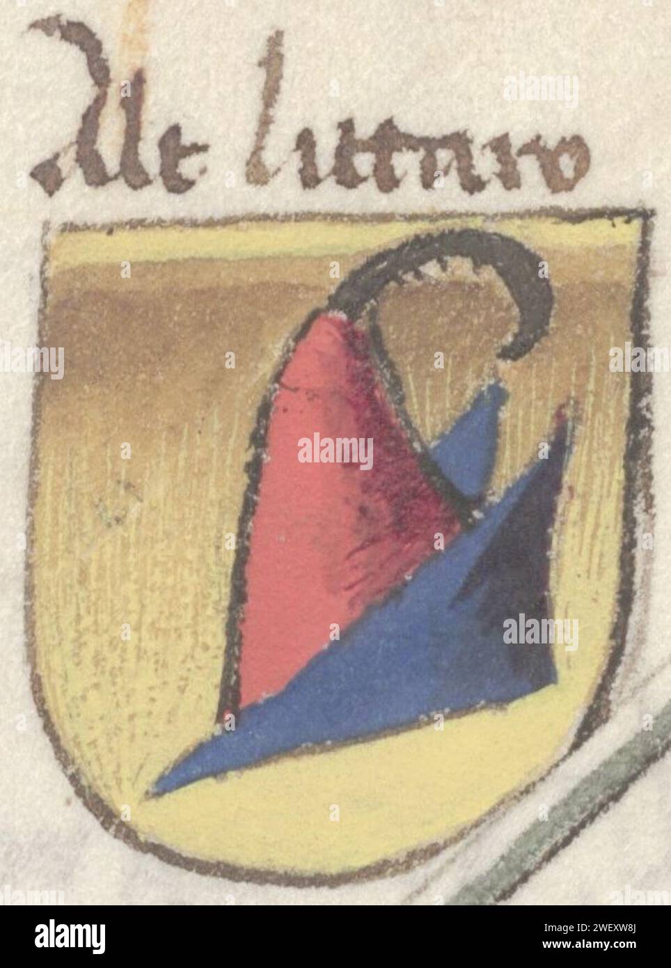 Alternative coat of arms of Lithuania – hat, depicted in a heraldic ...