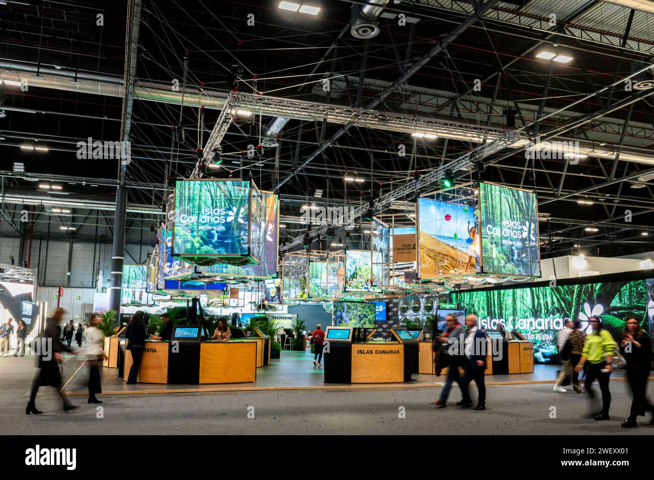 Fitur 2024: Spanish Communities pavilions A general view of the Canary ...
