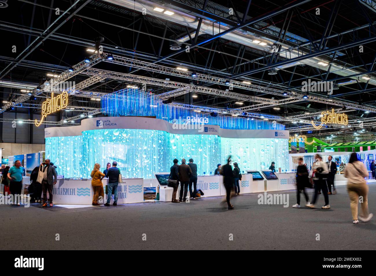 Fitur 2024: Spanish Communities pavilions A general view of the Galicia ...