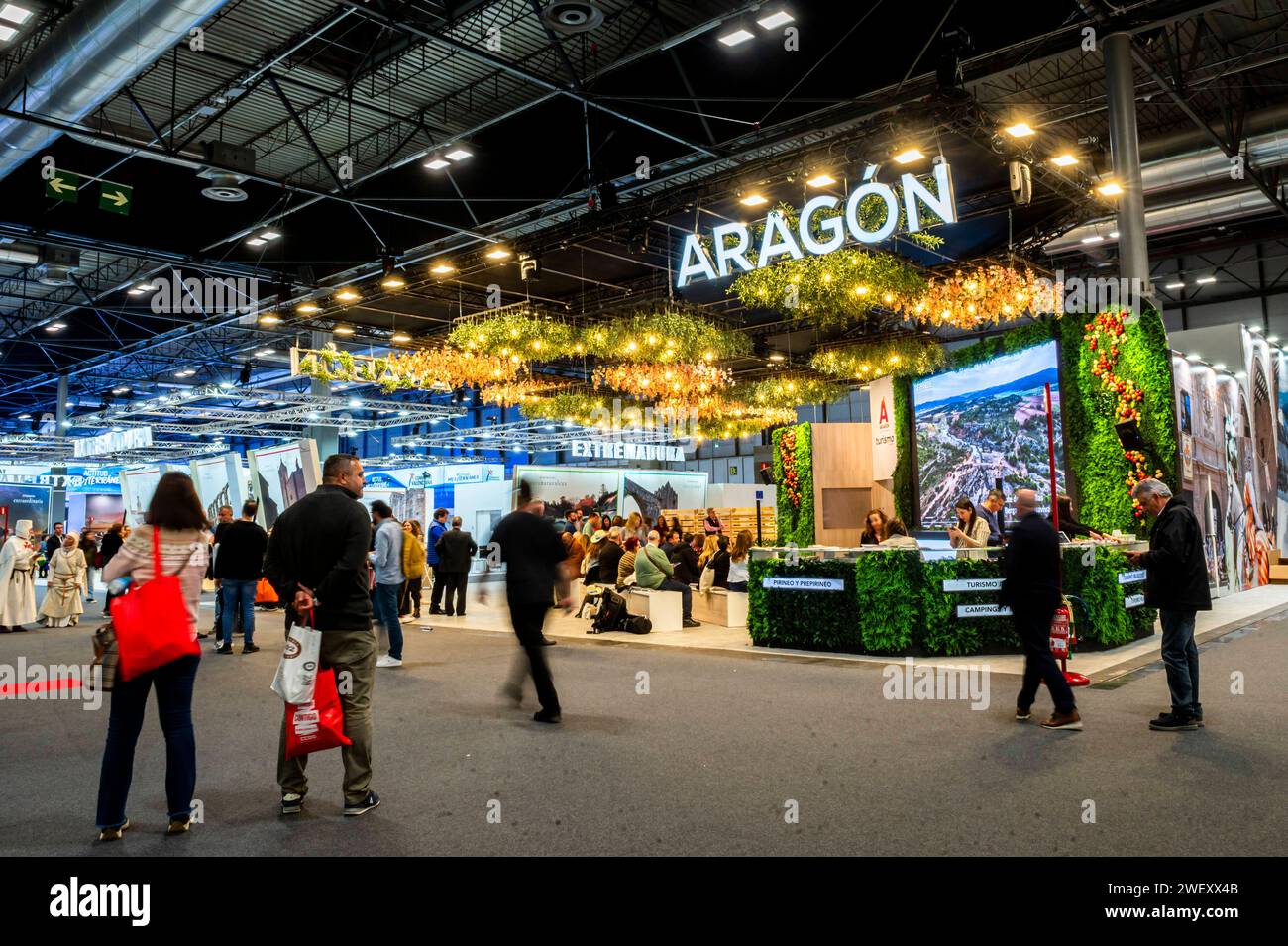 Fitur 2024: Spanish Communities pavilions A general view of the Aragon ...