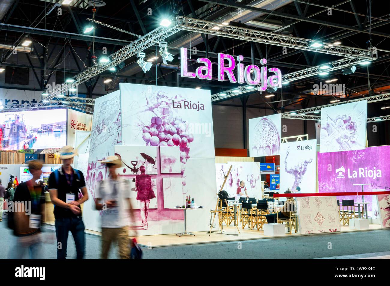 Fitur 2024: Spanish Communities pavilions A general view of the Rioja ...