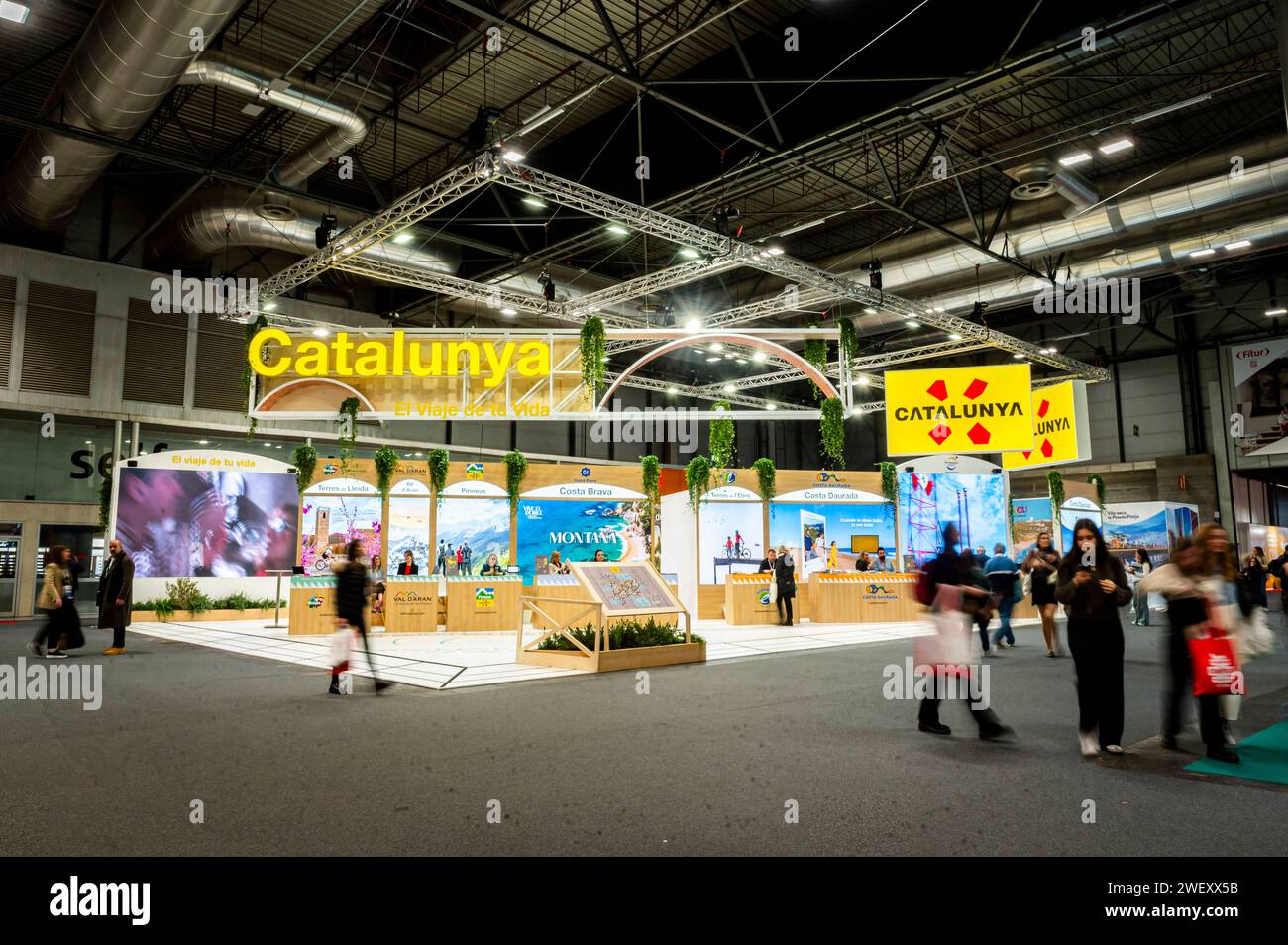 Fitur 2024: Spanish Communities pavilions A general view of the ...