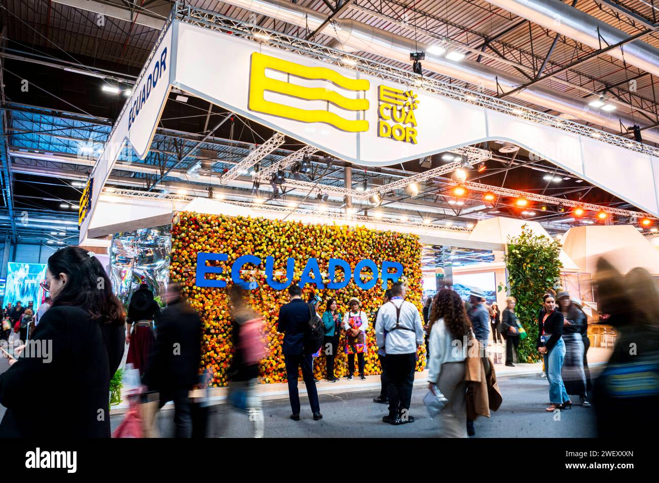 Fitur 2024: Spanish Communities pavilions A general view of the Ecuador ...