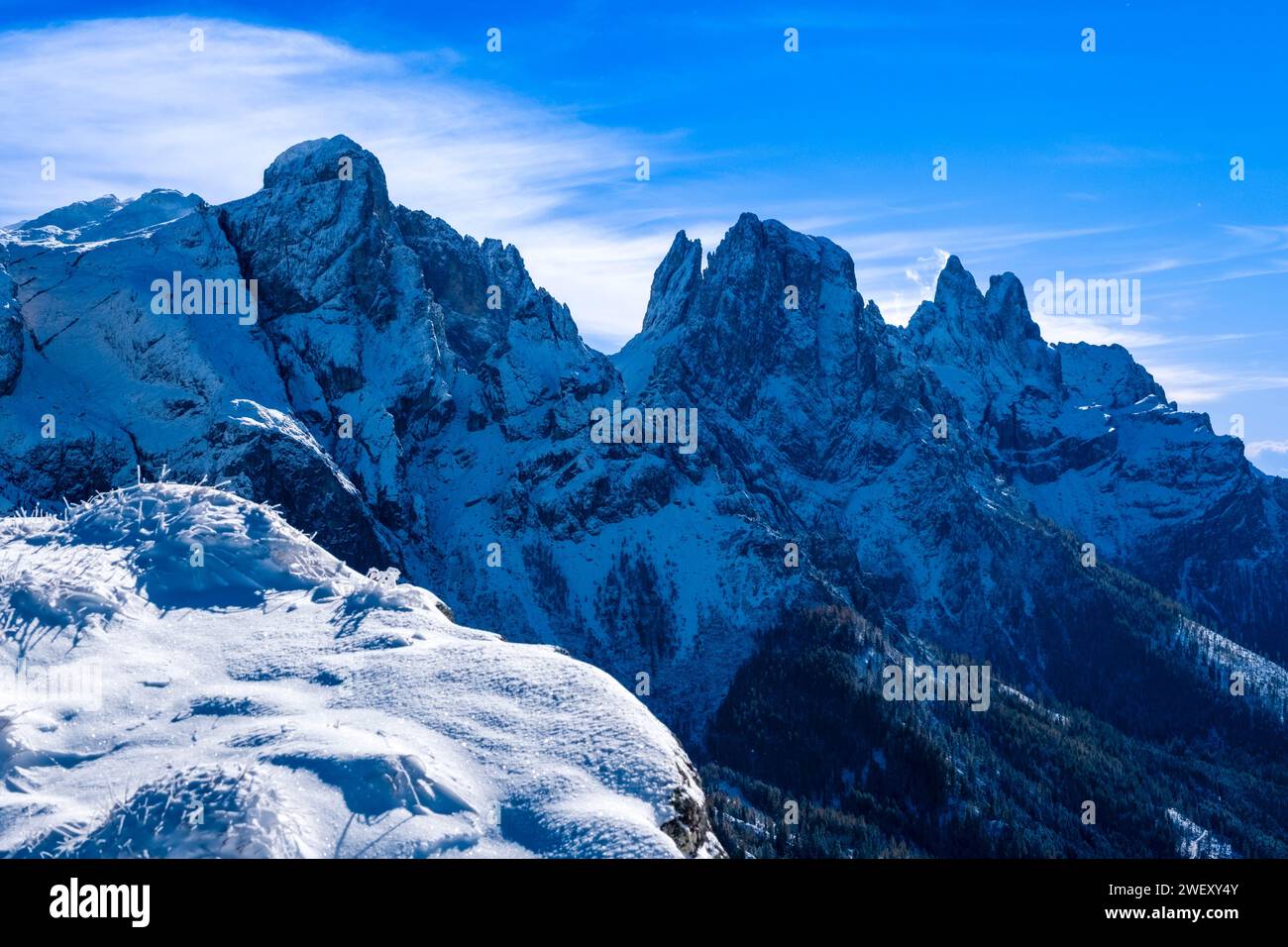 Summits of the Pala di San Martino, Cima di Ball and Sass Maor (from ...