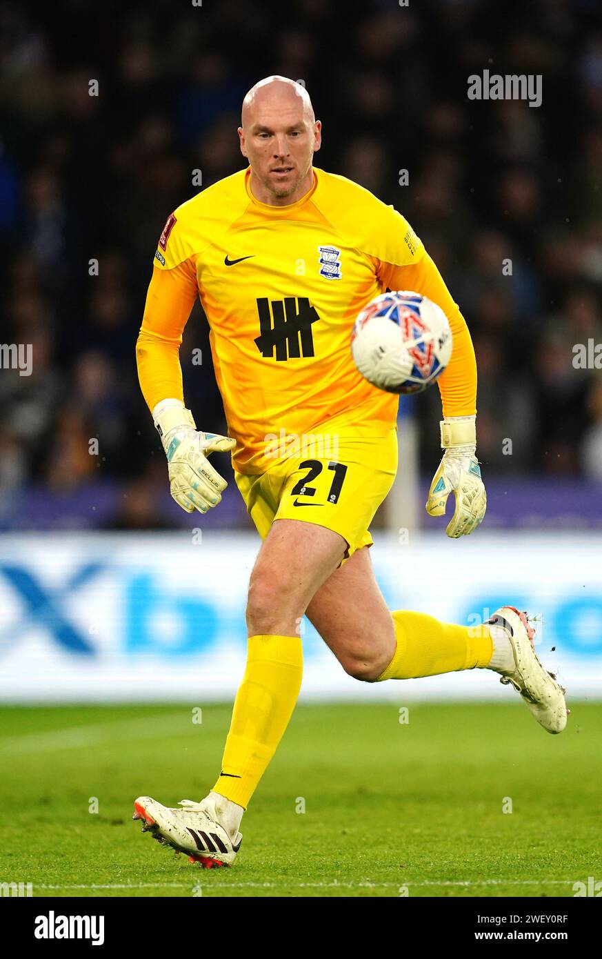 Birmingham City goalkeeper John Ruddy in action during the Emirates FA ...
