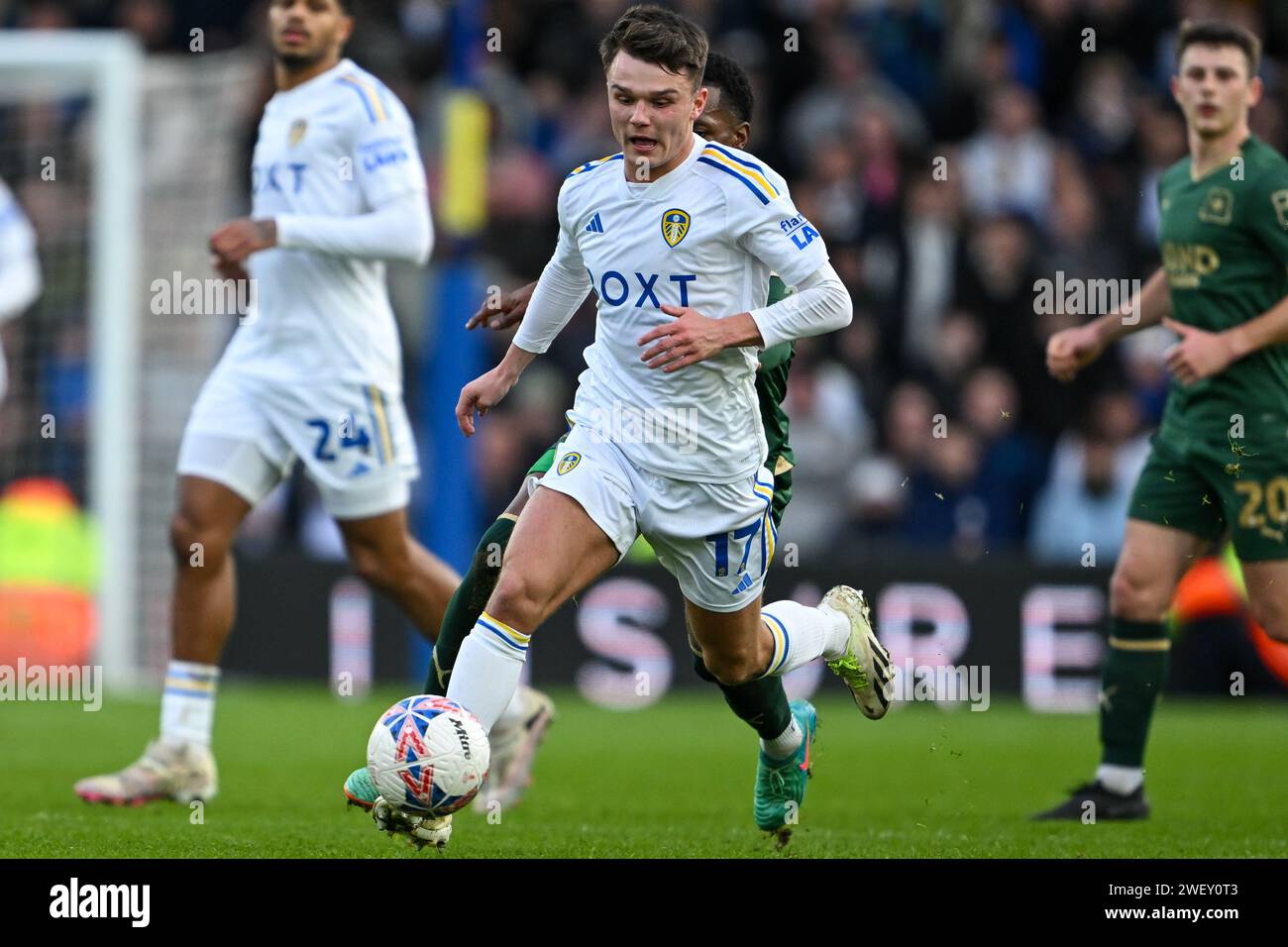 Elland Road, Leeds, Yorkshire, UK. 27th Jan, 2024. FA Cup Fourth Round ...