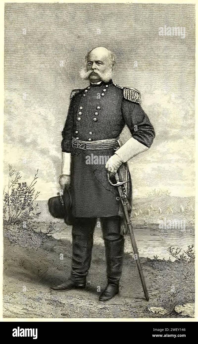 Ambrose Burnside in Uniform Stock Photo - Alamy