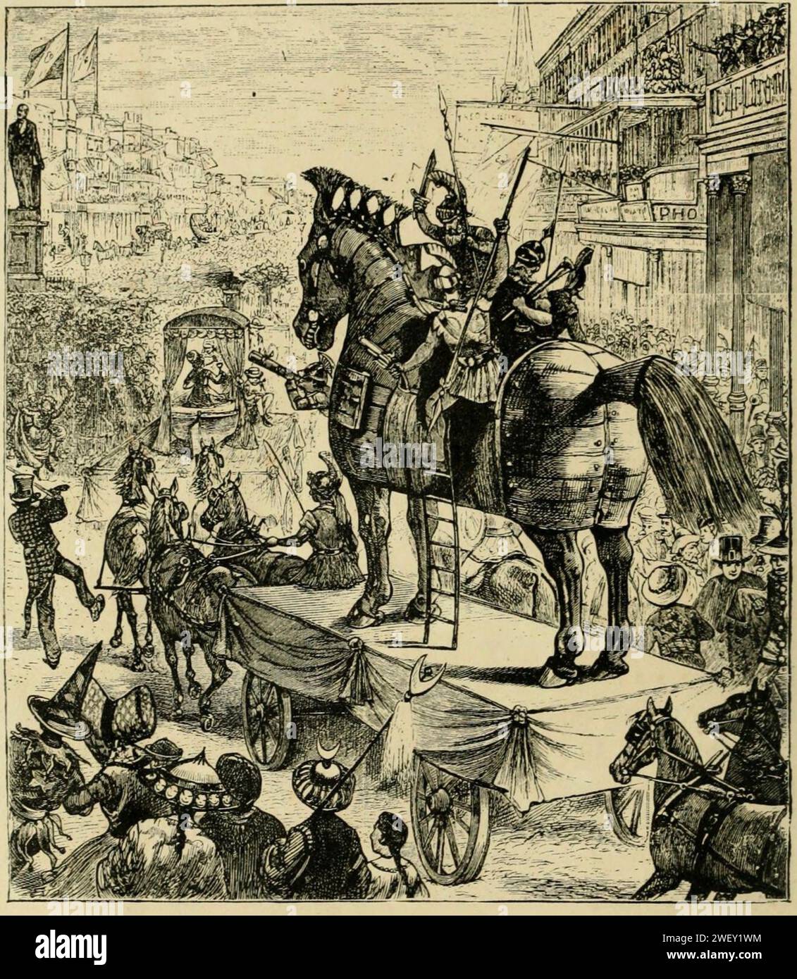 America Revisited 2 - The Carnival Procession Passing the Henry Clay ...