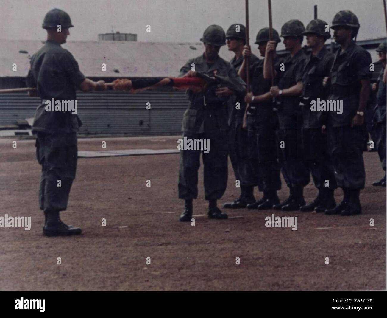 Americal Division casing colors, November 1971 Stock Photo - Alamy