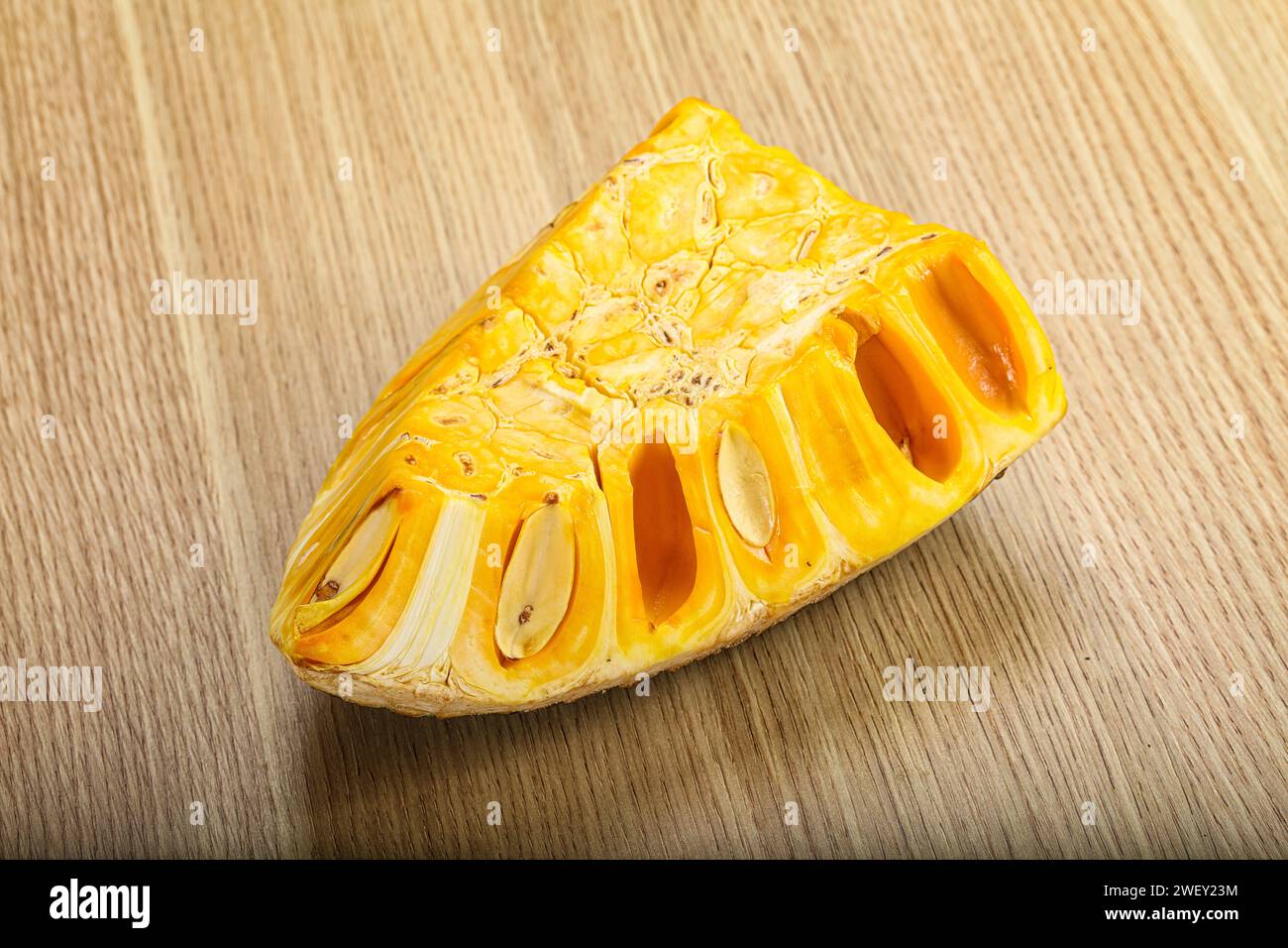 Tropical exotic sweet juicy Jackfruit half Stock Photo - Alamy