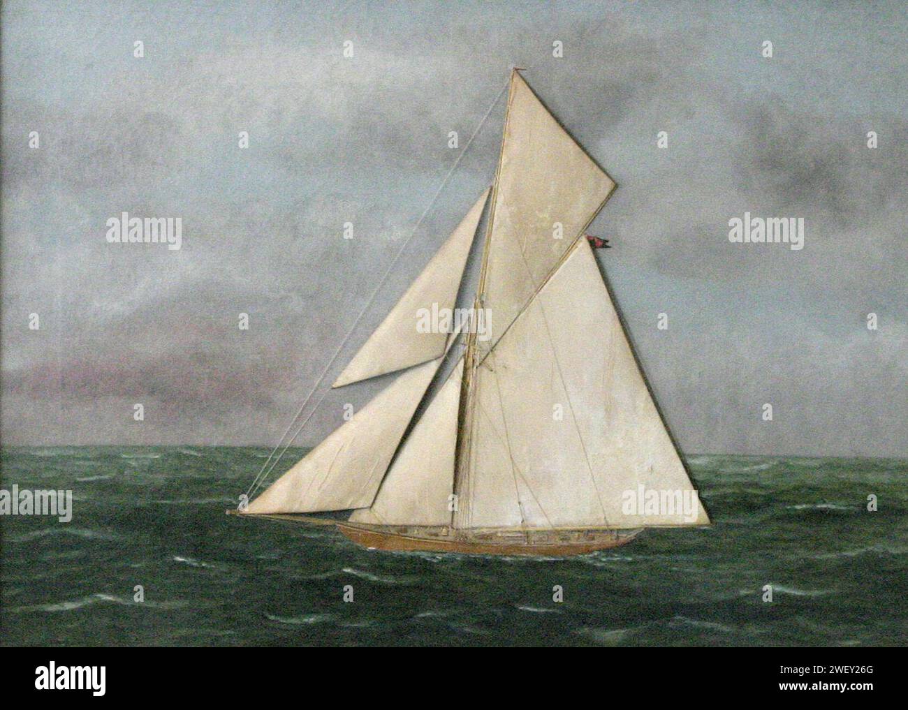 American Gaff-Rigged Cutter, by Thomas Willis Stock Photo - Alamy