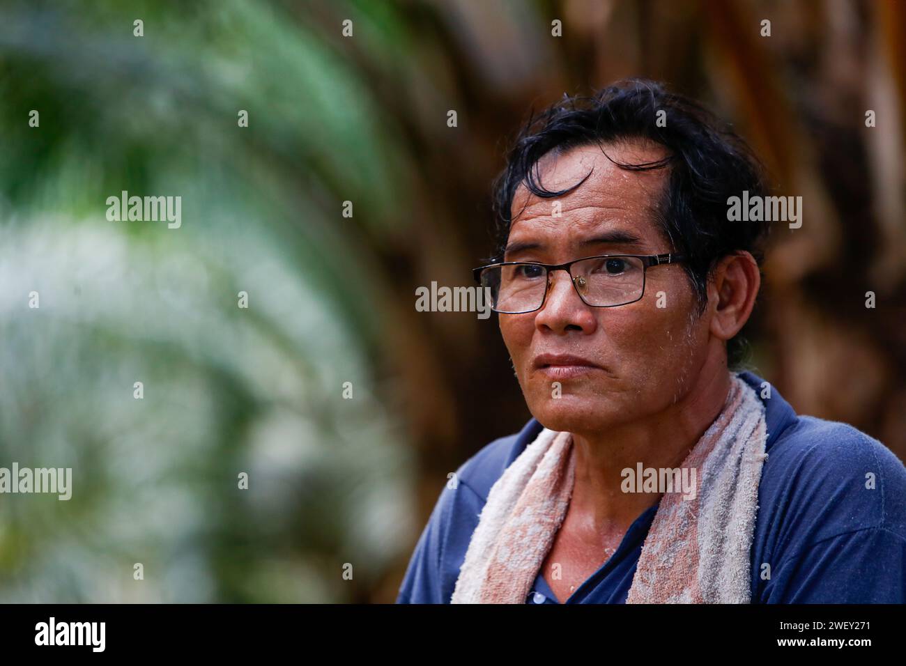 Selengau, Sarawak, East Malaysia. 26th Jan, 2024. Indigenous Iban Mr ...